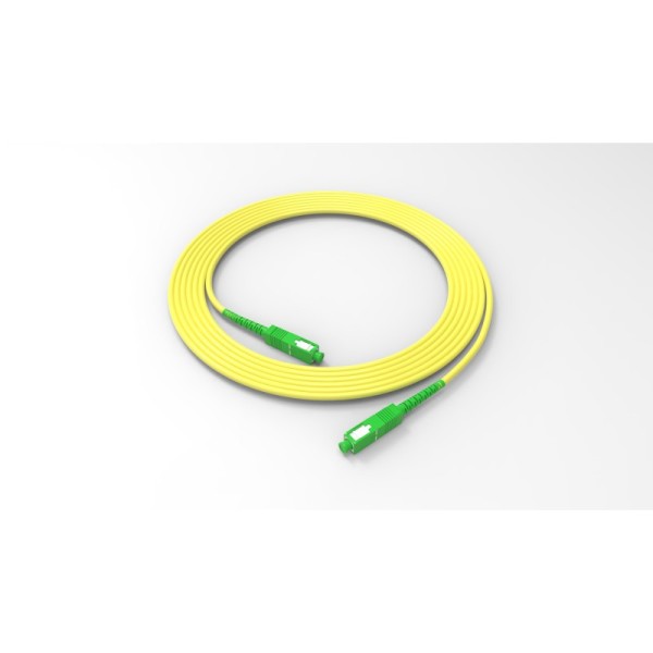 Quality Simplex Fiber Optic Patch Cable SC APC To SC APC Single Mode Optical Fiber Cable 0.9mm 2.0mm 3.0 mm for sale