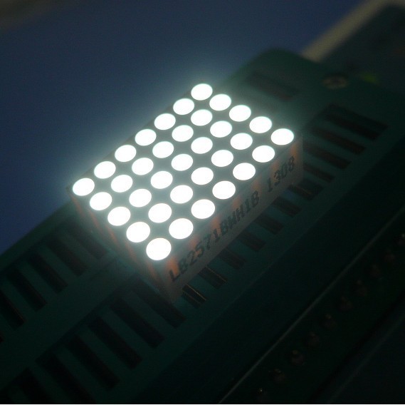 Quality Ultra Bright Red 2.0mm 5x7 Dot Matrix Display High brightness for sale