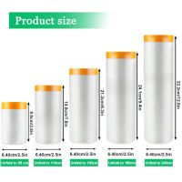 Quality 16m Length Stretch Film For High Temperature Outdoor Auto Paint Refinish Masking for sale