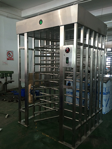 Quality QR Code Nfc Reader Pedestrian single security turnstile gate with roof For for sale