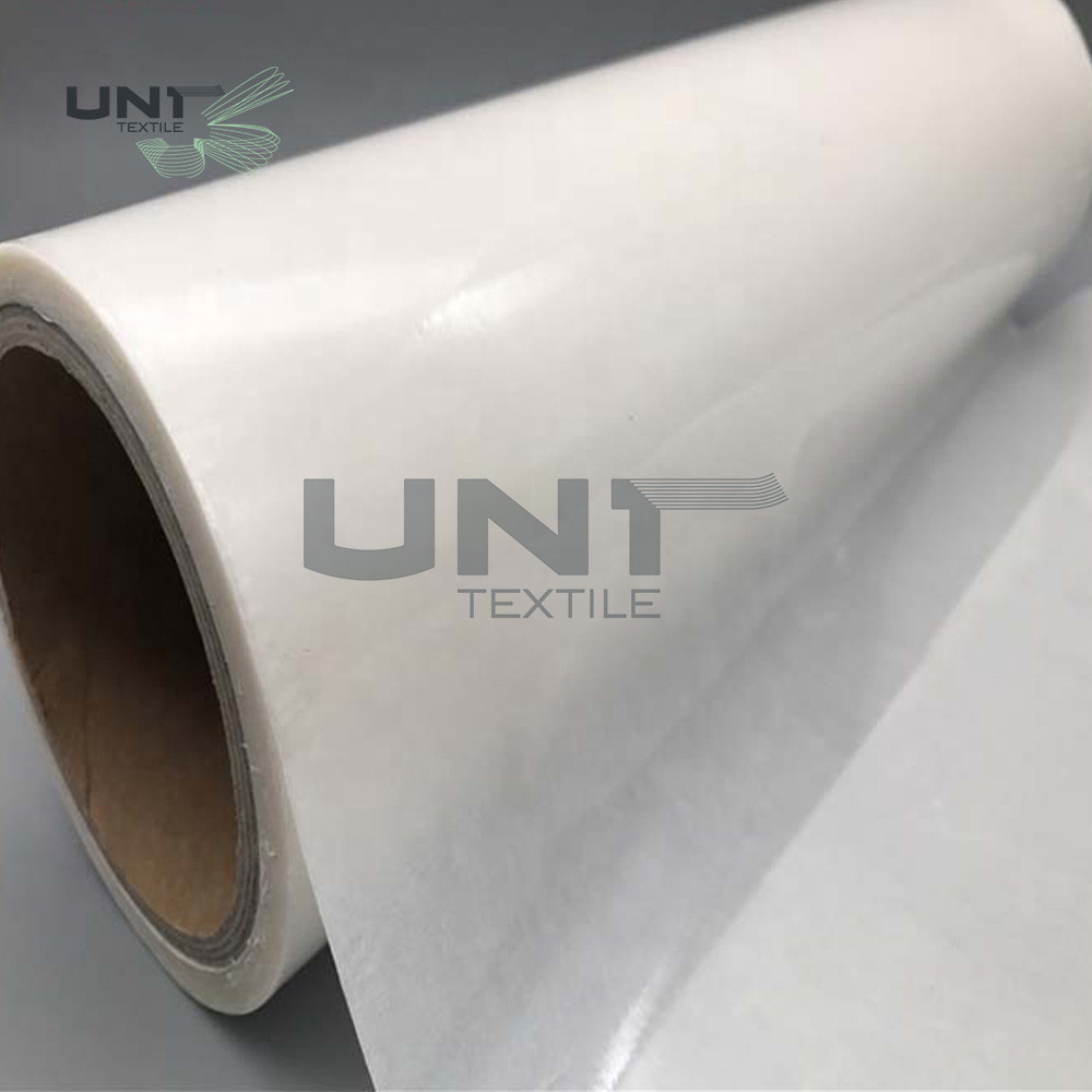 Quality 0.1mm Transparent Fusible Web Textile Fabric With Strong Bond Strength for sale