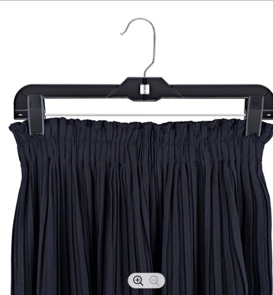 Quality Non Slip Metal Cloth Hanger , Black Metal Clip Clothes Hanger for sale