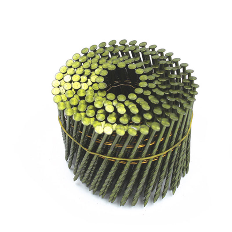 2.1*35mm 16 Degree Galvanized Wire Welded Coil Screw Nails