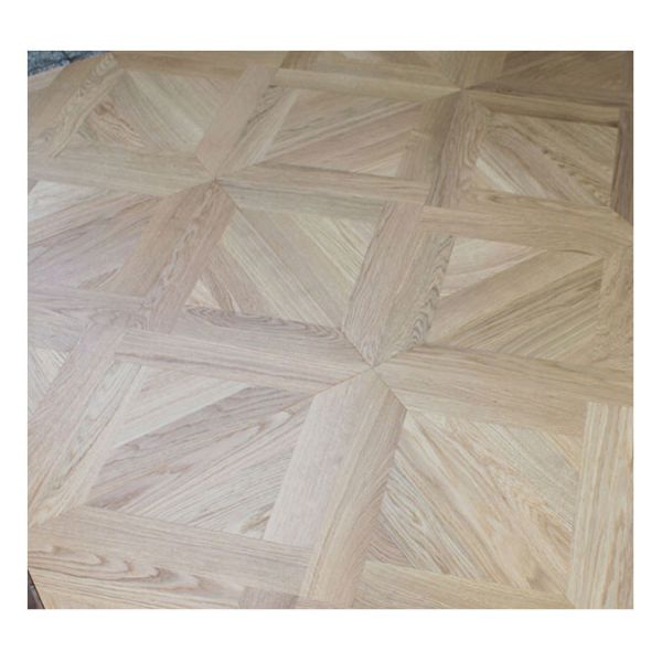 Quality Bespoke Pattern Oak Versailles Engineered Flooring, No Bevel, Natural Vanished for sale