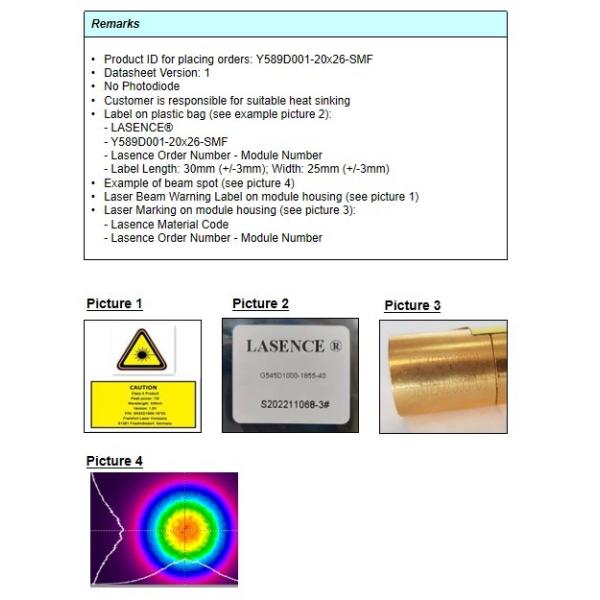 Quality 0.2 KG APC Power Type Yellow DPSS Laser for Single Mode Fiber Coupling High for sale