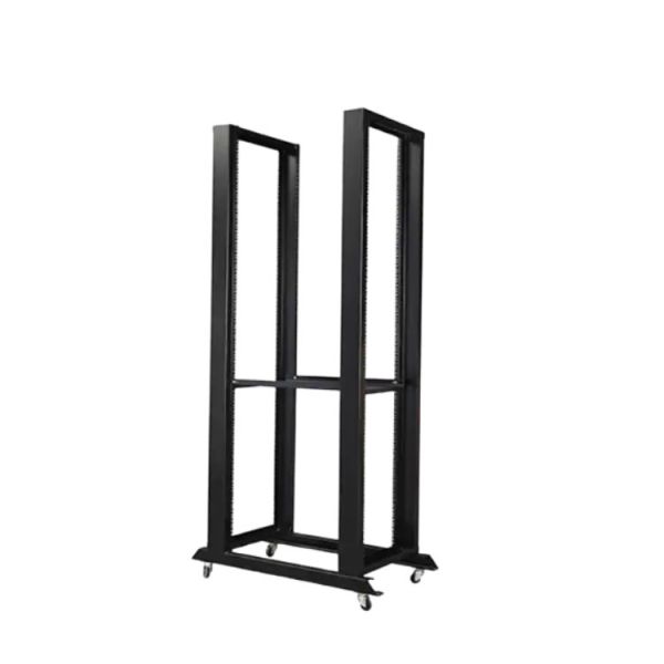 Quality 27U Open Rack with 4 Stands and 4 Wheels Cabinet Standard 19inch IP20 Protection for sale