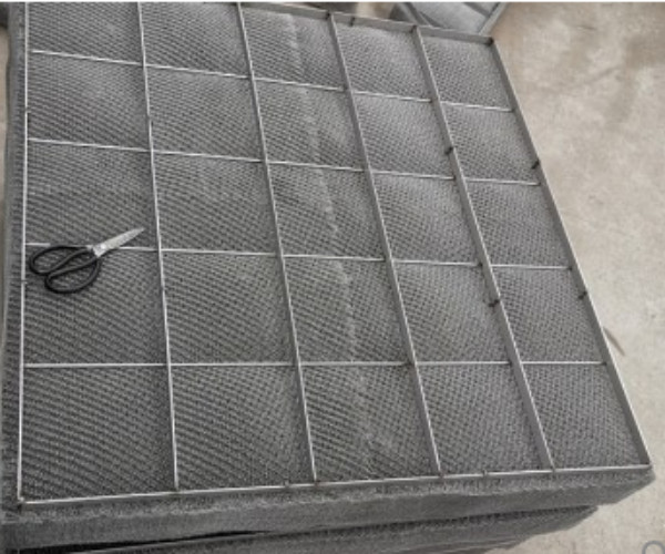 Quality Customized Rectangular SS306 De Mister Pads / Demister Mesh For Vacuum Tower for sale