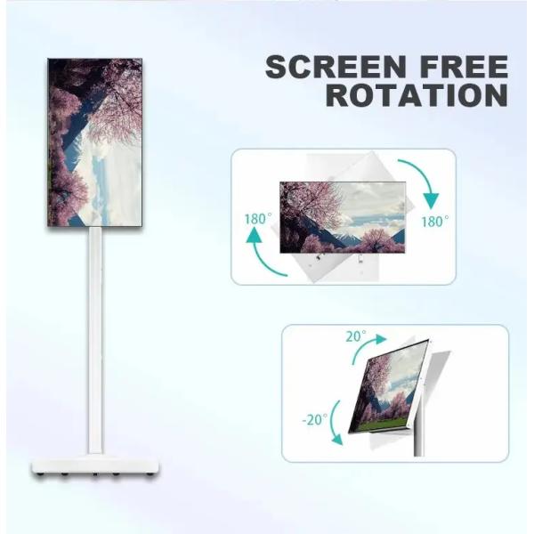 Quality Standbyme Tv 21.5 Inch Incell Floor Standing Smart Display Indoor Android 12 for sale