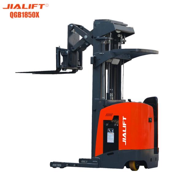 Quality Forklift Electric Reach Truck Retractable Forks Seated On 1800kg Lifting 5000mm for sale