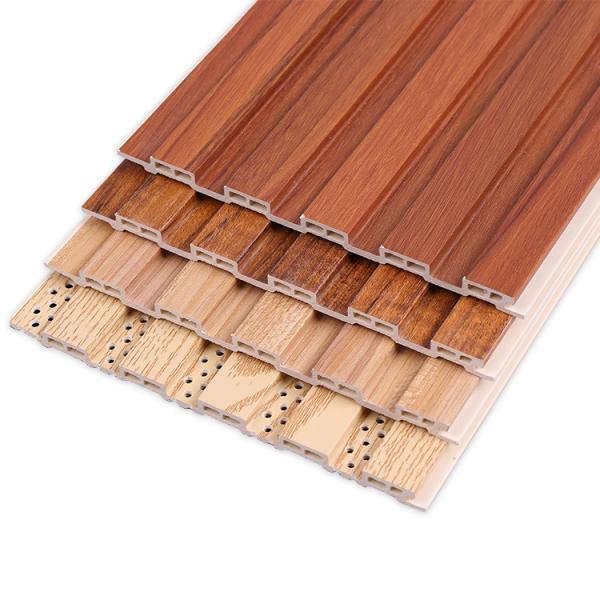 Quality Bamboo Charcoal Thermoplastics WPC Wood Slat Panel 1220*2440*5mm for sale