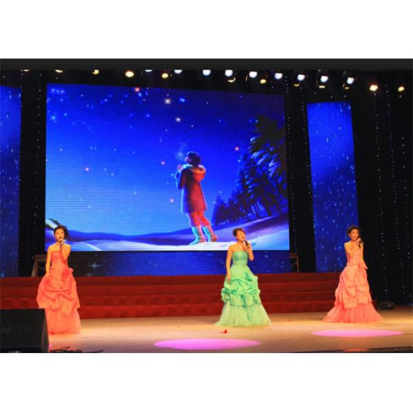 Quality Slim Panel Stage LED Display , Indoor Full Color Led Display 1200CD / SQM Bright for sale