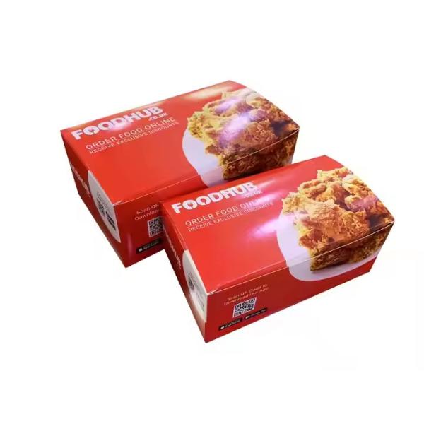 Quality Custom Biodegradable Fried Chicken Boxes with Logo - Eco-Friendly Takeaway for sale
