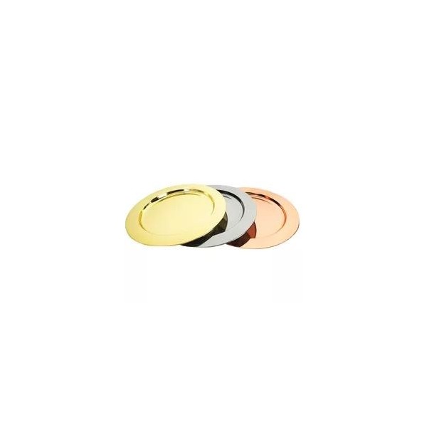 Quality Metal 30cm 33cm Stainless Steel Plate Wedding Golden Decorative Fruit Sheet for sale
