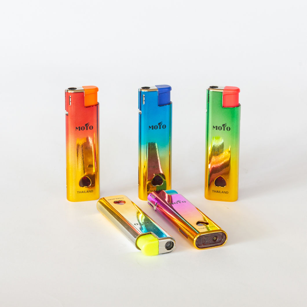 Dy-F018 New Fashionable Design Windproof Plastic Gas Lighter
