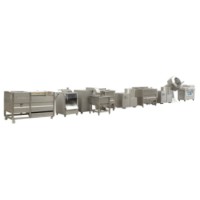 Quality Potato Chips 50kg/H Frozen French Fries Equipment Blanching for sale