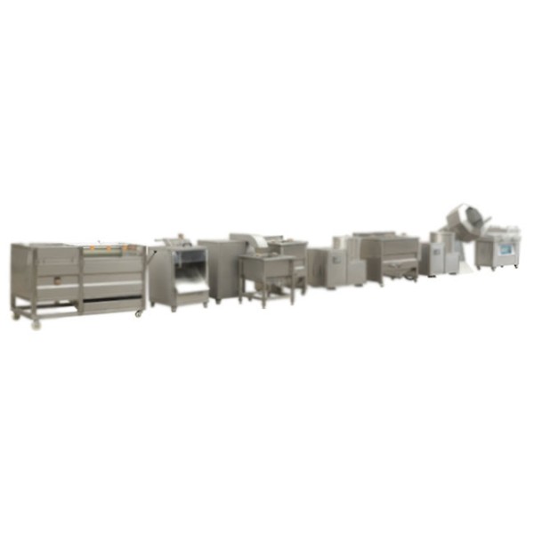 Quality Potato Chips 50kg/H Frozen French Fries Equipment Blanching for sale