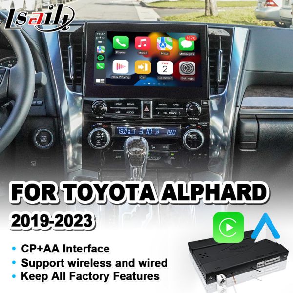 Quality Lsailt Wireless Android Auto Carplay Interface for 2019 -2023 Toyota Alphard for sale