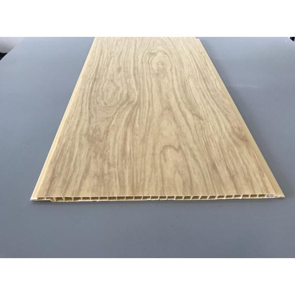 Quality 7.5mm Thickness Corrosion Resistant PVC Wood Panels for Ceiling / Wall Cladding for sale