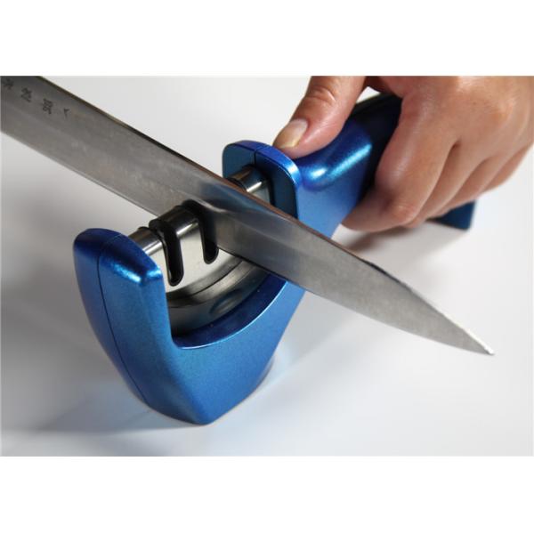Quality Professional Kitchen Knife Sharpener , ABS Diamond Wheel Knife Sharpener for sale