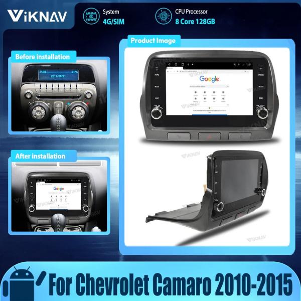 Quality VIKNAV For Chevrolet 2010 2013 -2015 Android Camaro Touch Screen Radio Carplay for sale