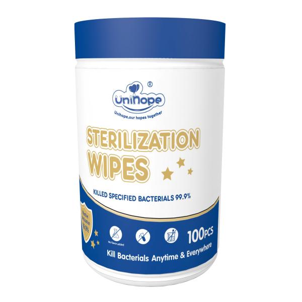 Quality 99.99% Sterilization Medical Wet Wipes Disinfectant Alcohol-Free for Baby Care 100PCS for sale
