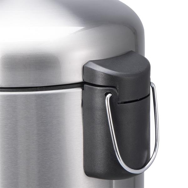 Quality Large Capacity 5L Stainless Steel Waste Bin with Durable Pedal and Rolling Cover for sale