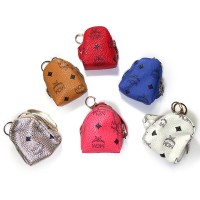 Quality OEM 58g Smooth Surface Personalised Leather Key Chain Backpack Accessories for sale