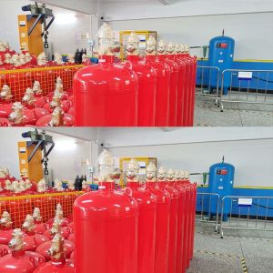 Quality Weak Current Equipment Room FM200 Gas Fire Extinguishing 2.5Mpa 4.2MPa 5.6MPa for sale