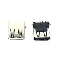 Quality PBT 90 Degrees 2.0 USB Socket Connector 4Pin A Female 1.0AMP for sale