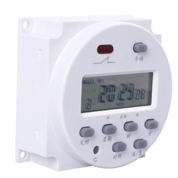Quality 16A LCD Display Weekly Programmable Timer Switch Din Rail 12V 24V 220V for sale