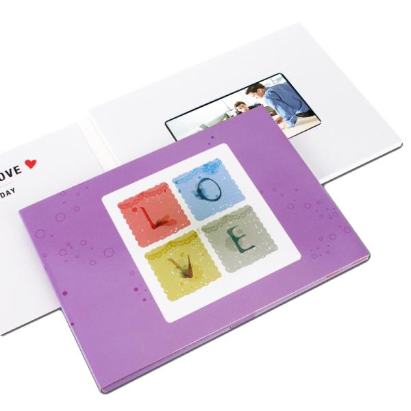 Quality Personalized Video Message Greeting Card in Customized Style for A4 or for sale