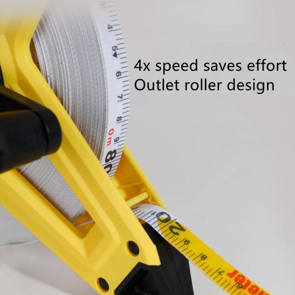 Quality High Strength ABS Housing 50M Engineering Tape Measure With Mechanical Handle for sale