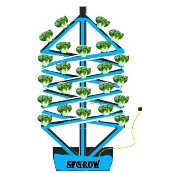 Quality Spiral NFT Hydroponic Garden Tower Hydroponic Garden Tower 200000 KG for sale