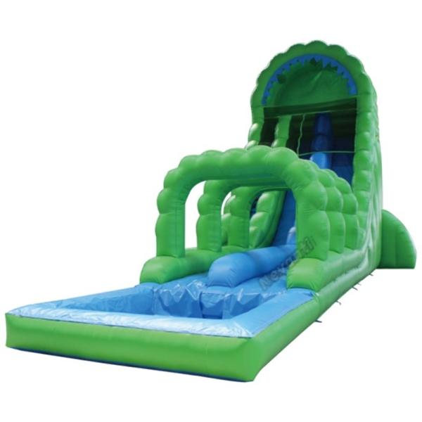 Quality Green Large Inflatable Water Slide with Pool The Perfect Addition to Your for sale
