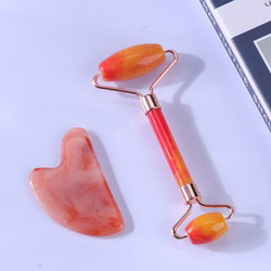 Quality Fashionable Skincare Face Jade Roller pink Quartz Stone Face Roller for sale