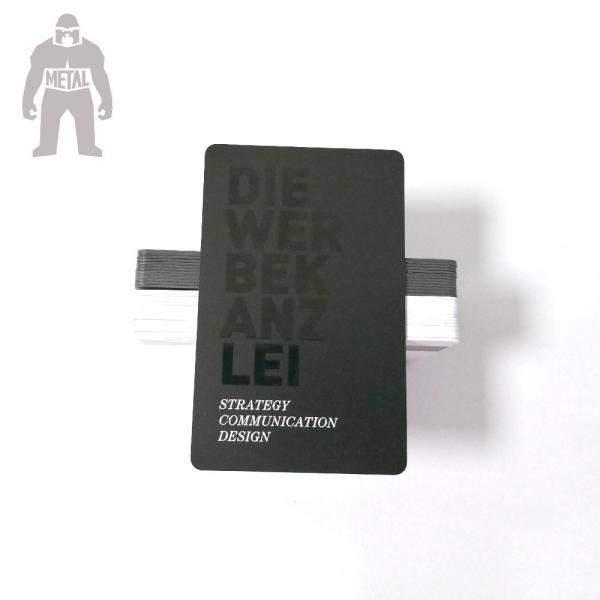 Quality Customised Matt Black Plastic PVC Membership Card 85.5x54x0.76mm for sale