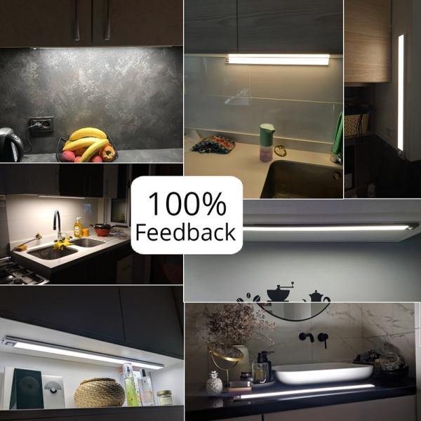 Quality 3 Colors Wardrobe Induction Night Light 6000K CE Under Cabinet Lighting for sale