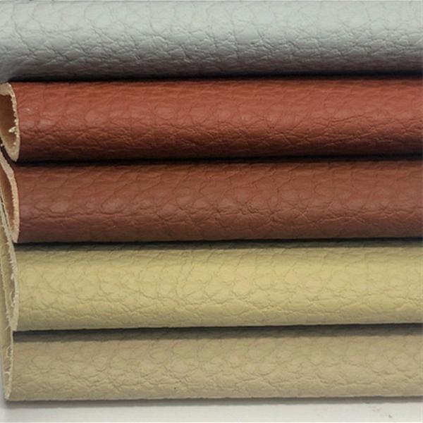 Quality Litchi Sofa Microfiber Leather Eco Friendly Upholstery Leather Fabric for sale