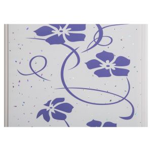 Quality Purple Flower Decorative PVC Panels Transfer Printing For Shopping Mall for sale