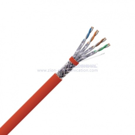 Quality S / FTP CAT 7A BC PE Twisted Pair Cat 7 Network Cable , Cat7 Patch Cord for sale