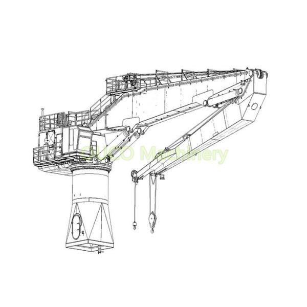 Quality 10 Ton Robust Design Knuckle Boom Crane High Reliability For Loading Cargoes for sale