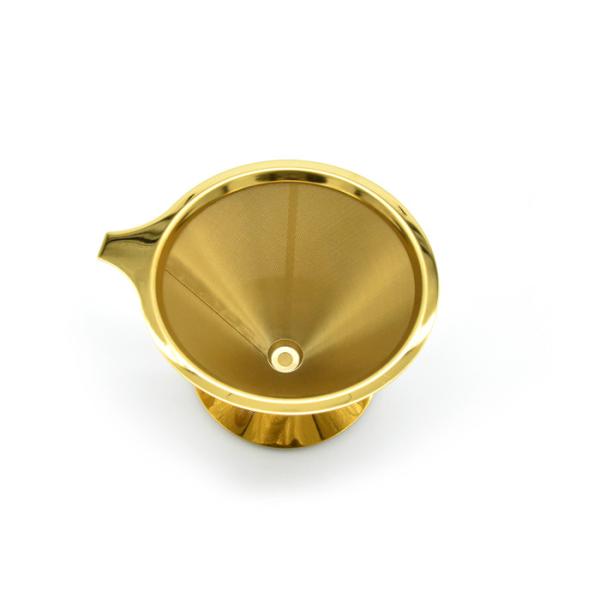 Quality 100mm Stainless Steel Cone Filter 150g Pour Over Reusable Filter for sale