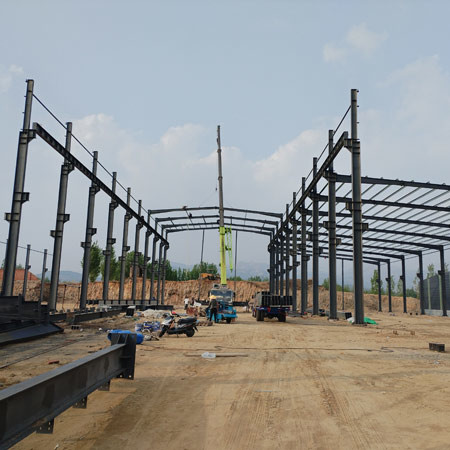 Quality Finishing Painting Steel Structure Workshop with 1-48M Span Yes to Processing for sale