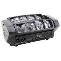 Quality 8 Eyes Rgbw 4 in 1 Led Beam Disco Stage Lights Moving Head Black Plastic Housing for sale
