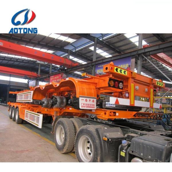 Quality Steel 20FT 40FT Container Long Lifetime Chassis Skeleton Semi Trailer with for sale