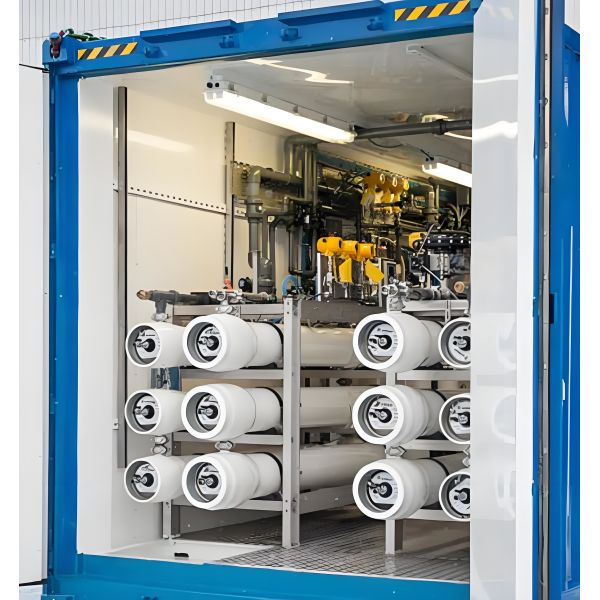 Quality 5-7 Stages Containerized Brackish Water Filtration System 100-1000m3 Per Day for sale