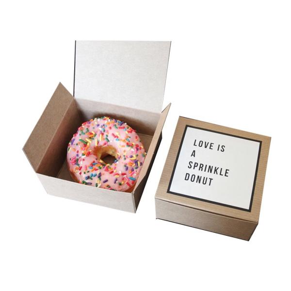 Quality Varnishing Coated Paper Ivory Board Disposable Picnic Box For Donuts for sale