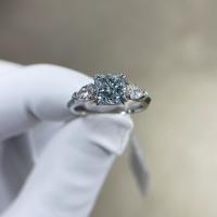 China 1.55ct Lab Created Engagement Rings Cvd Diamond factory