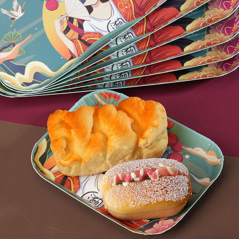 Disposable Paper Plates Household Paper Plates Vegetable Plates Chinese Style Paper Plates