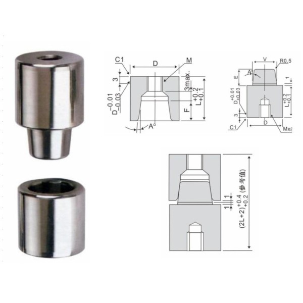 Quality S136 Taper Lock Pin High Frequency Plastic Injection Mold Locating Unit for sale